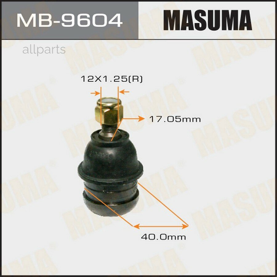 MASUMA MB-9604 опора шаровая!\ Hyundai Accent 99>
