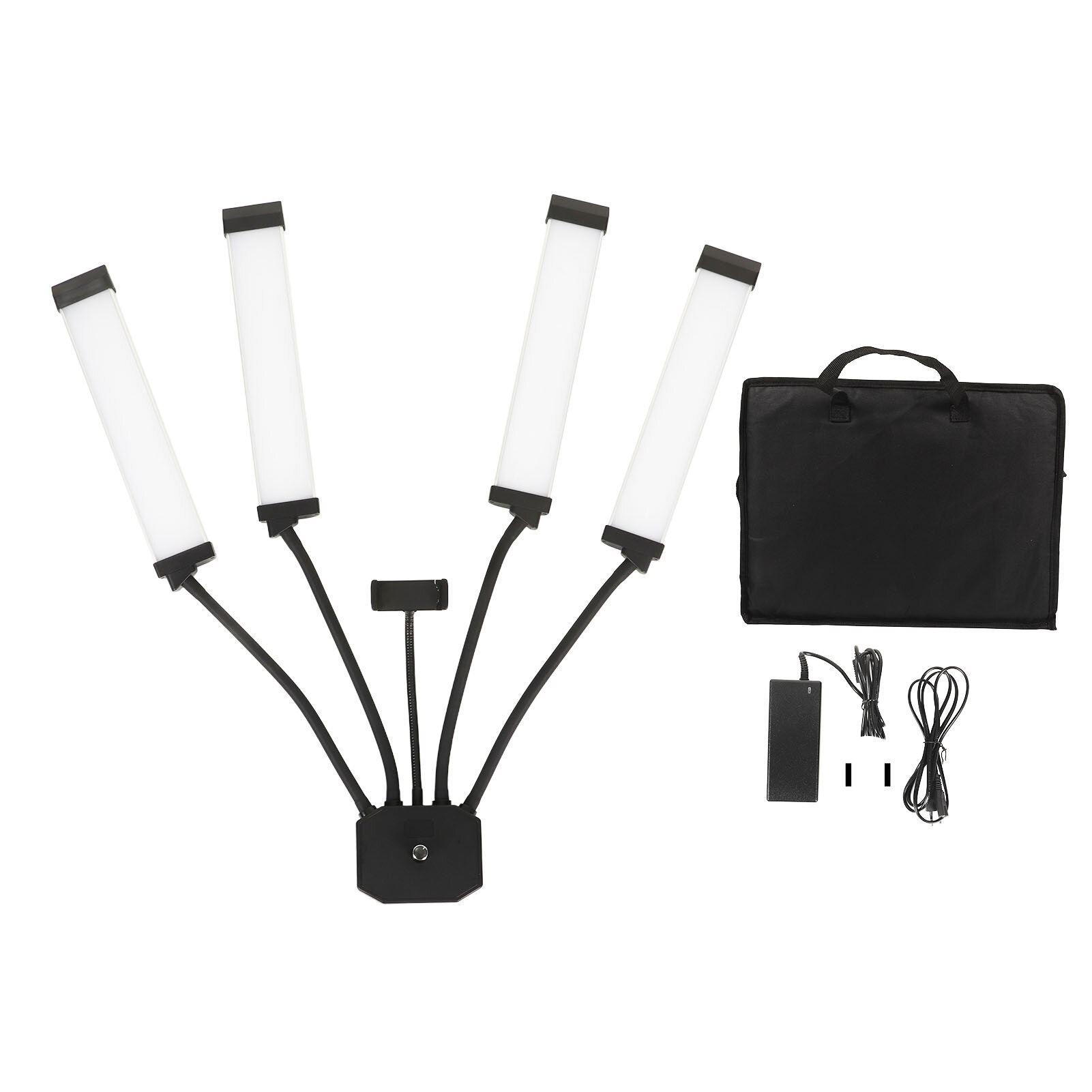 448 светодиодный живой свет с поддержкой мобильного телефона, несколько углов, 4-рычажный заполняющий светильник для макияжа, видеоблога, 100‑240 В, вилка стандарта США