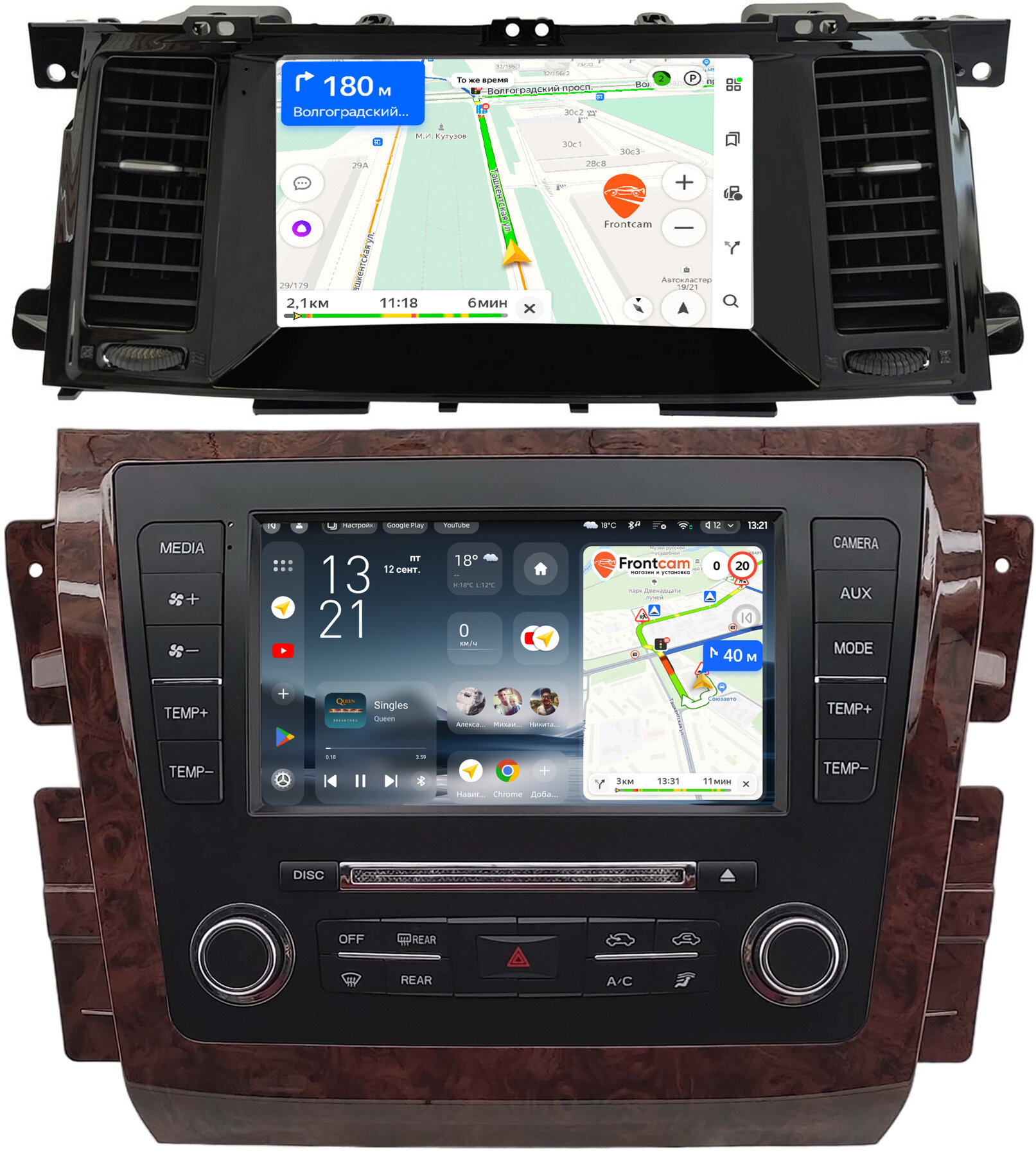 Штатная магнитола Infiniti QX56 2010-2013, QX80 2013-2020 (авто без оригинального цветного экрана) Teyes CC4 2K 6/64 9.5" RM-9-2224 Android 14 (4G-SIM