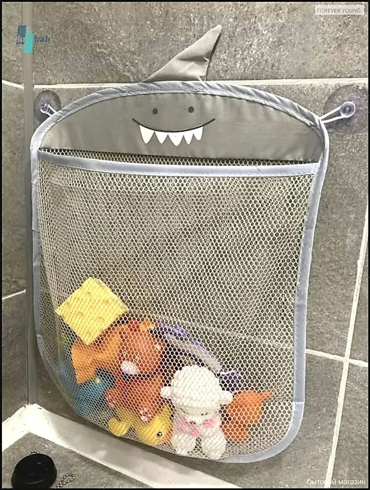 Сетка для хранения игрушек для ванной комнаты (серый)