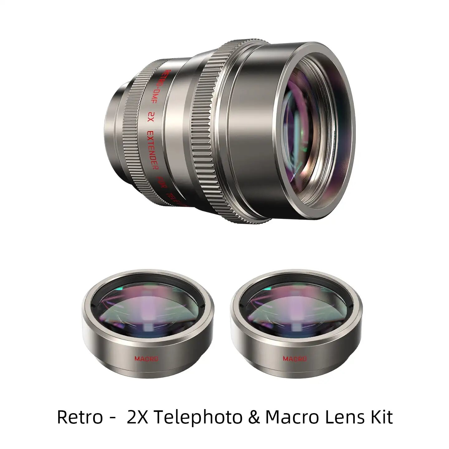 Retro 2X Телеобъектив и Макрообъектив 17mm Thread