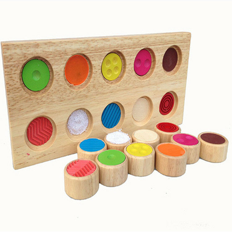 Montessori тактильная доска для запоминания для раннего развития и сенсорного тренинга