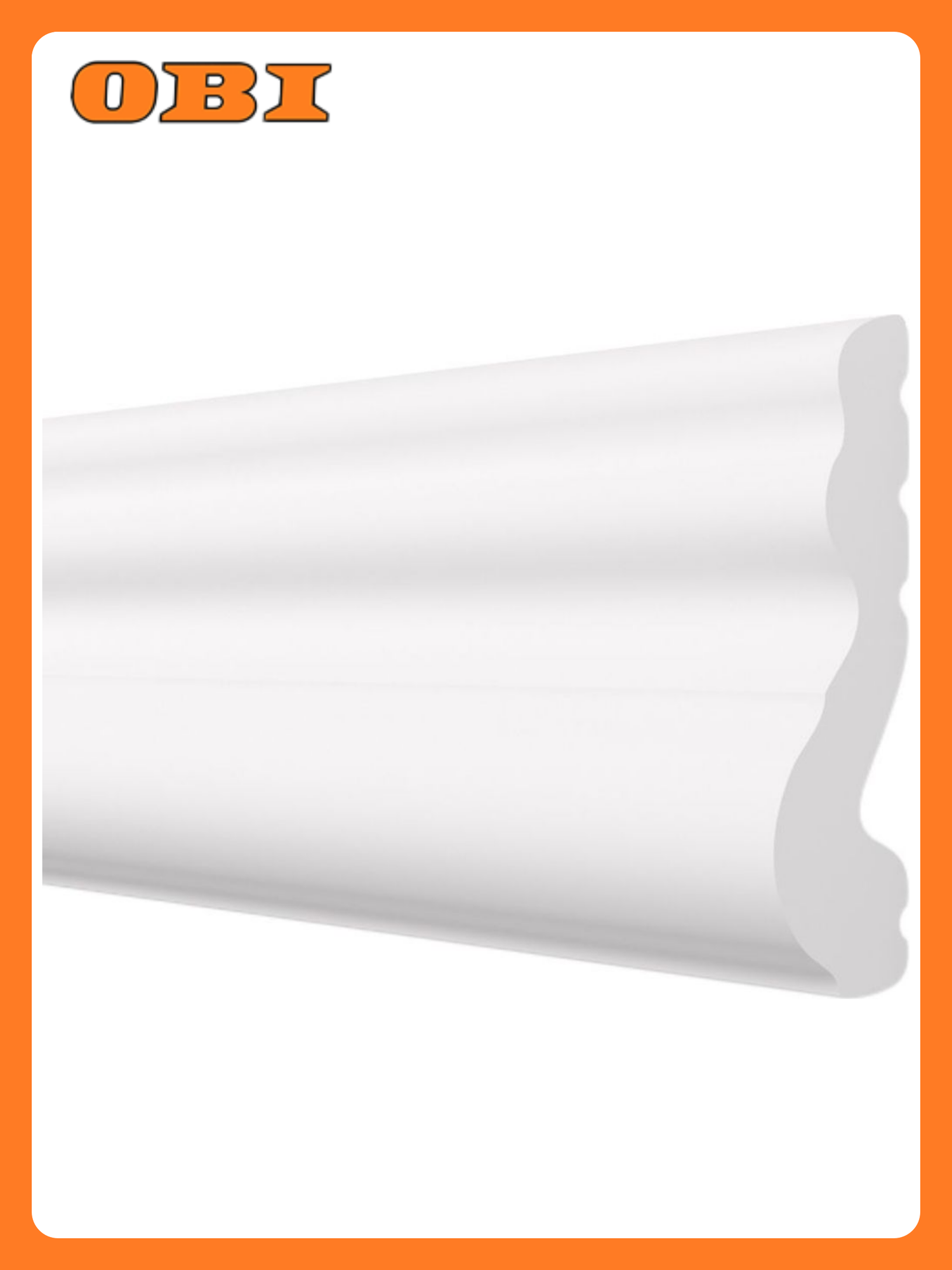 Молдинг ударопрочный плинтэкс M4 60/20 белый 60x20 мм