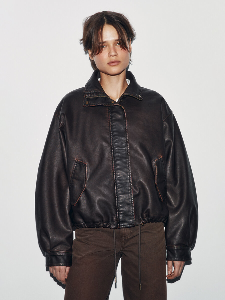 Куртка кожаная Woman Mix&Match