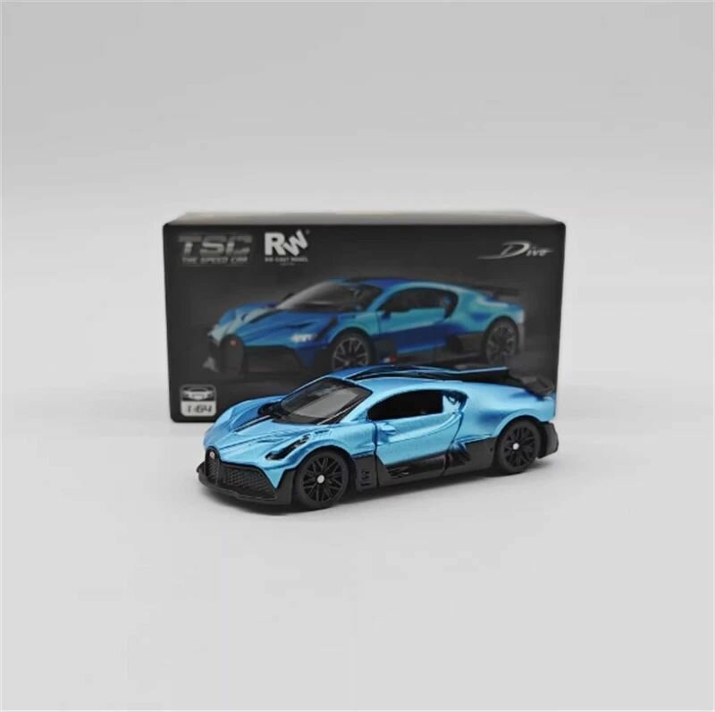 Машинка коллекционная TSC 1:64 Bugatti Divo metallic blue 64TSC0008