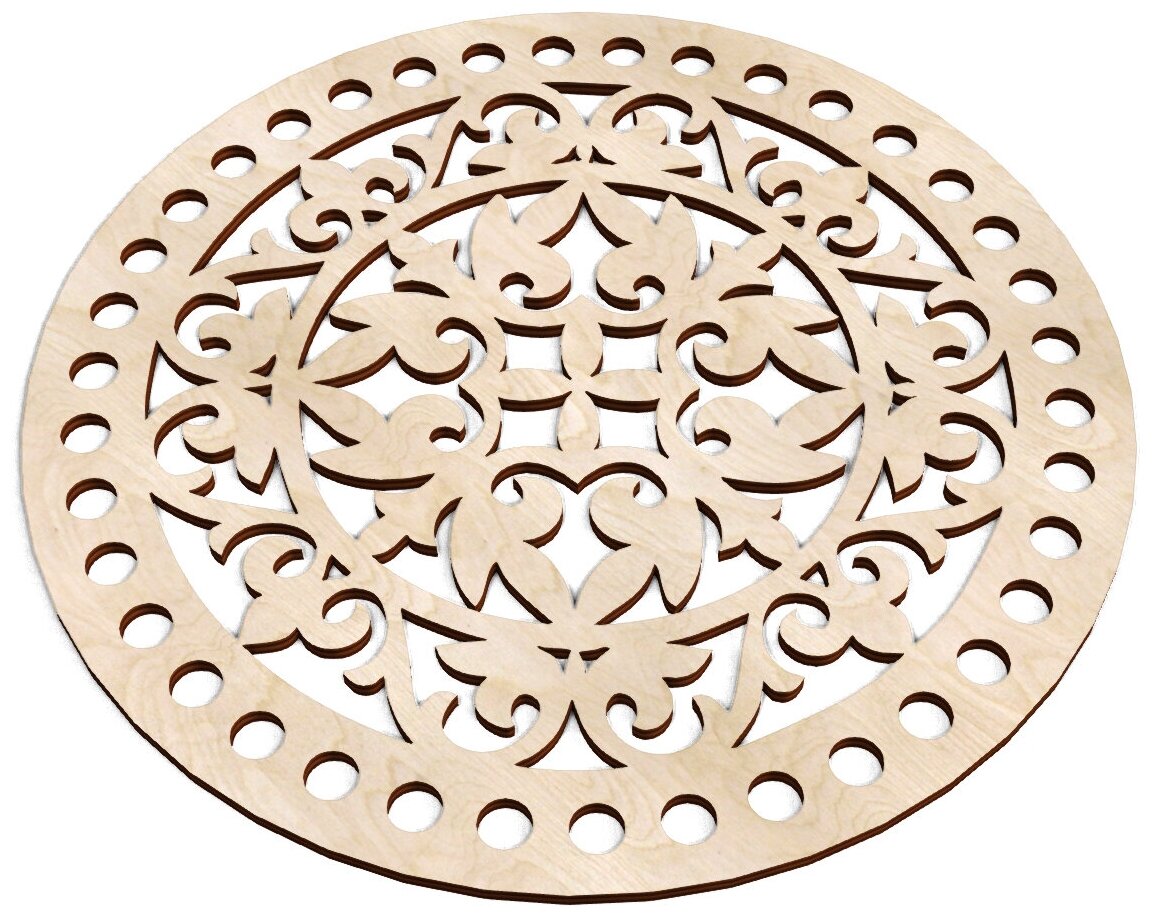 Донышко для вязания круг 18 см узор №14 (мегасупер)