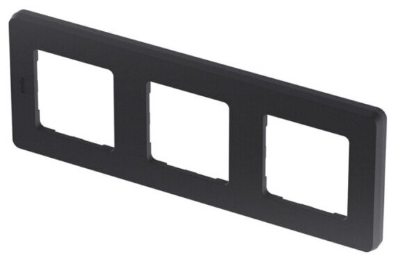 Рамка Legrand INSPIRIA 3 поста, антрацит