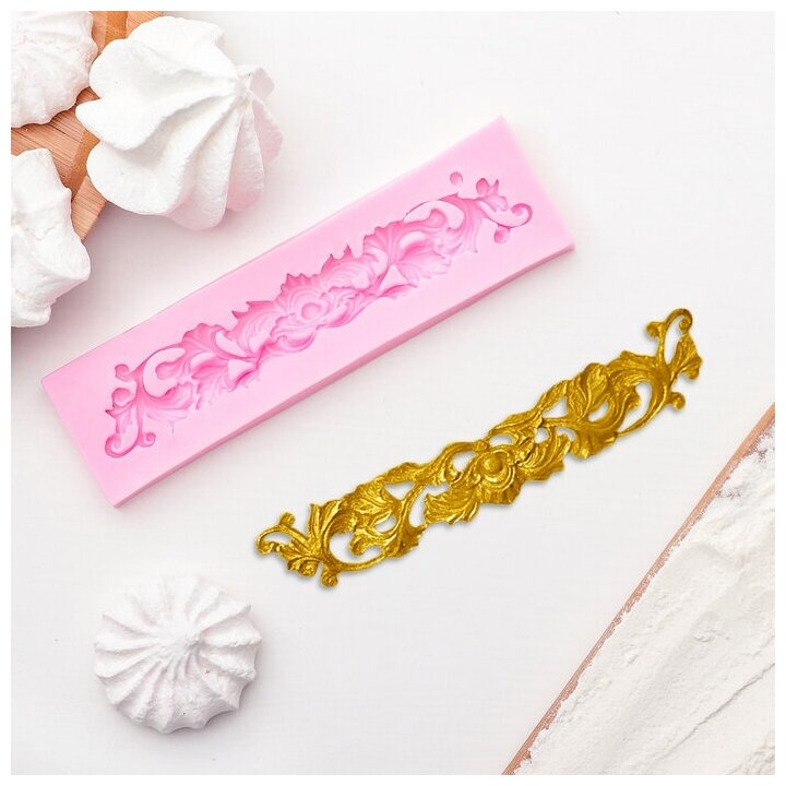 Молд ТероПром 3800804 «Лепнина», 14×4 см, товар без выбора конкретного цвета, 3800804