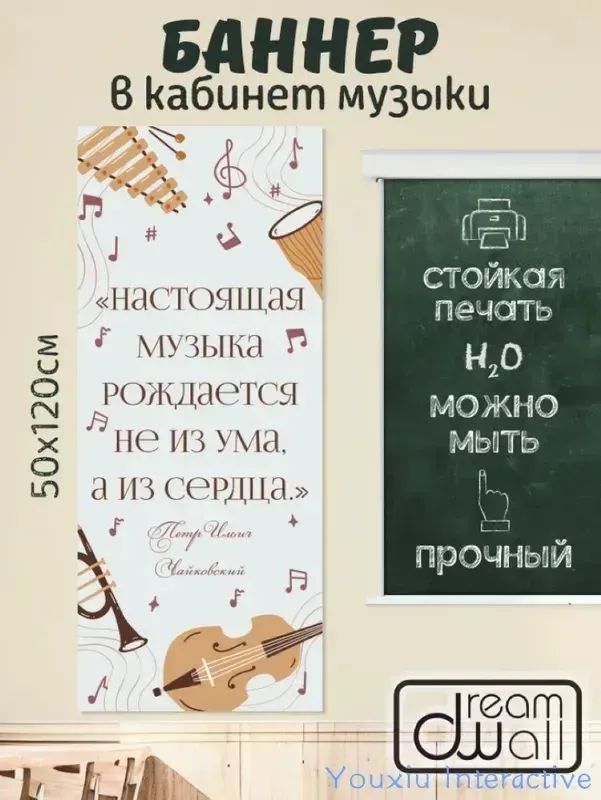 Плакат, 120 см х 50 см