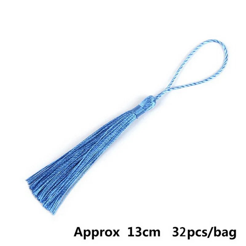 Полиэстеровые кисточки для рукоделия Синий, Light Blue