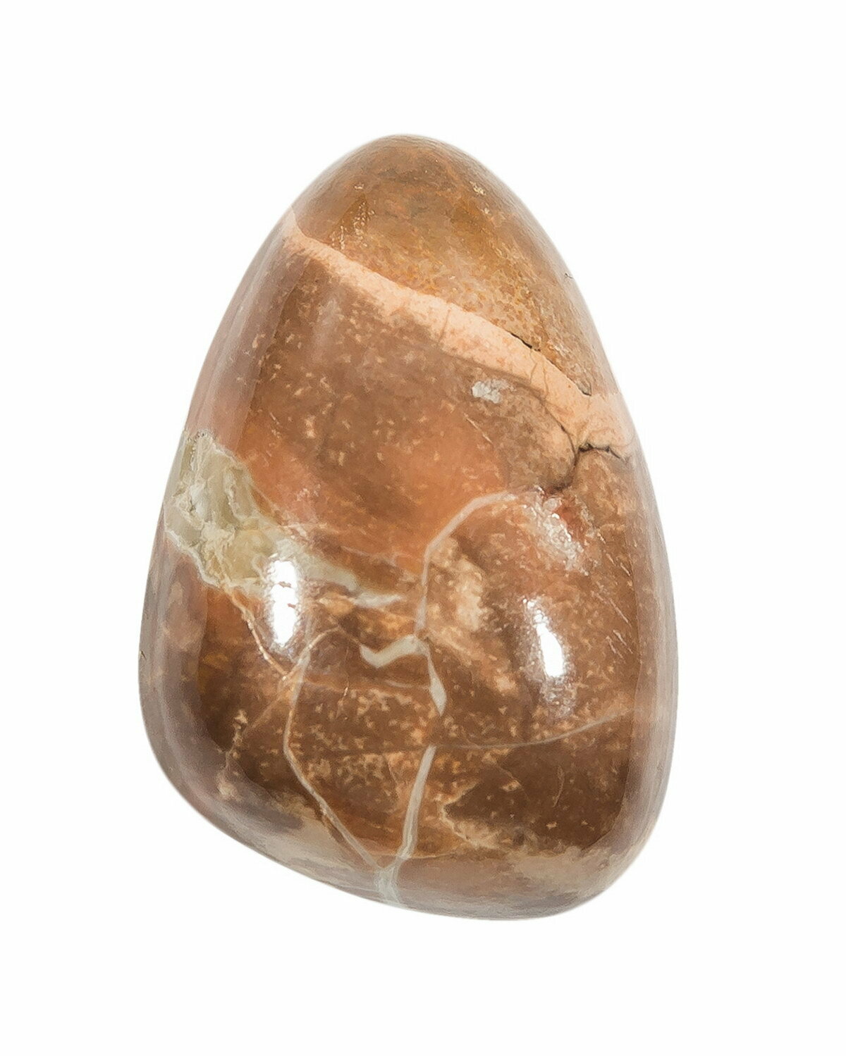 Кабошон из риолита, размер 21х14х6 мм, вес 5 грамм