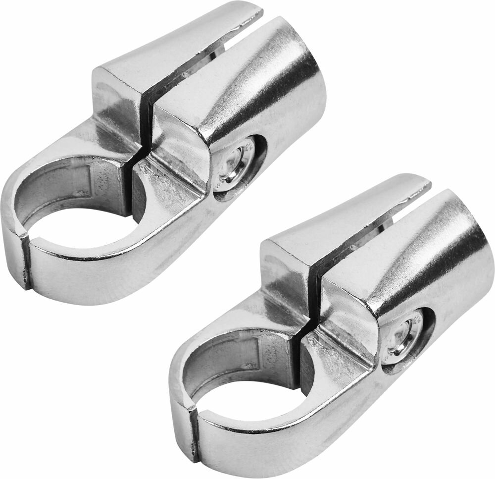 Соединитель 3-х труб угловой регулируемый, цвет хром