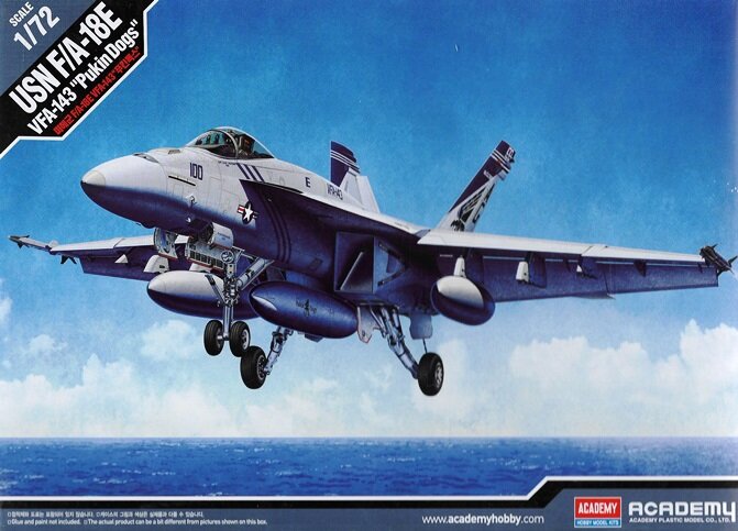 12547 Academy Самолет USN F/A-18E VF-143 "Pukin Dogs" 1/72