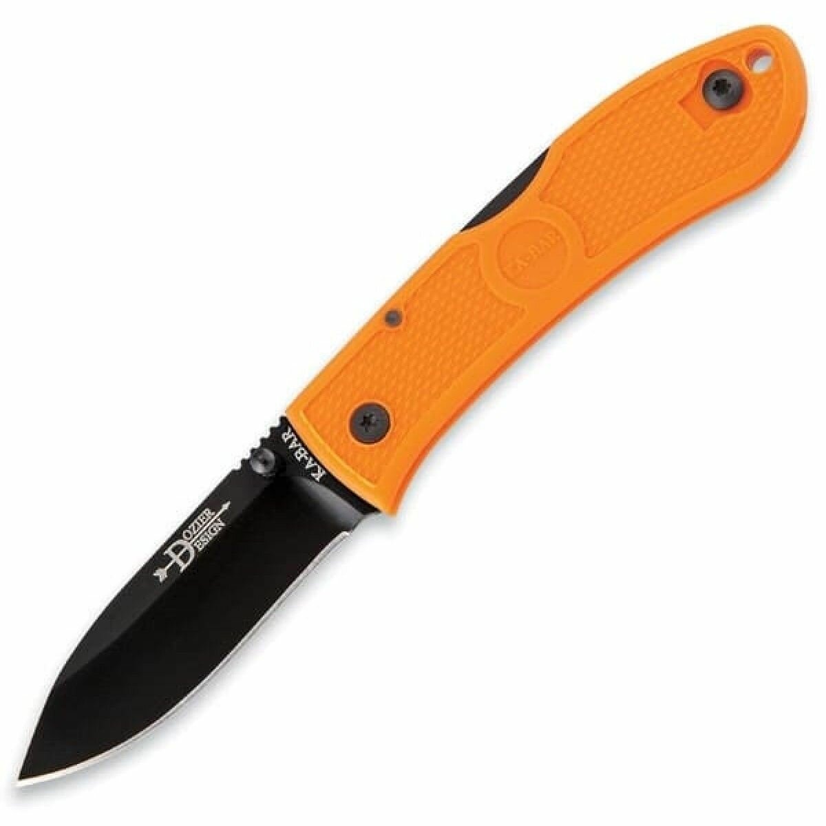 Нож складной Ka-Bar Dozier Folding Hunter, Black Blade, Orange Handle