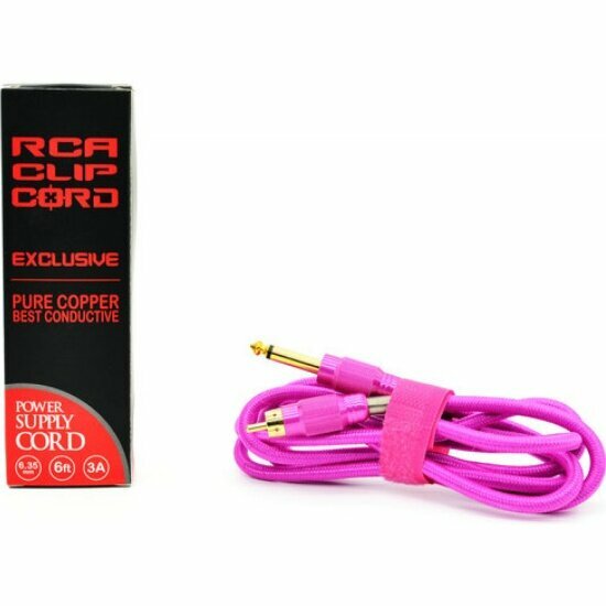 Клип-корд Ava Tattoo для тату-машинки AVA CLC042-4 Pink 3A, 1,8 м