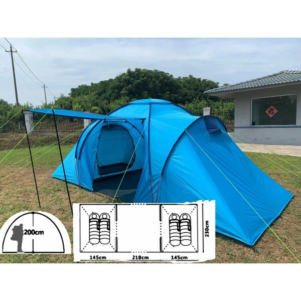 Mir 1910-4 палатка шатер 4-х местная 2 комнатная с большим тамбуром