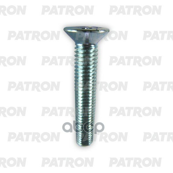 Болт металлический с потайной звездой, белый M5X15 PATRON арт. P37-3129T