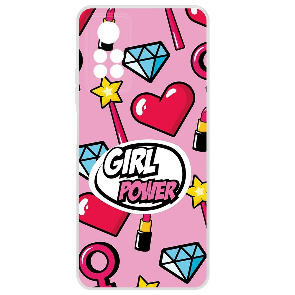 Чехол-накладка Krutoff Clear Case Girl Power для Xiaomi Redmi Note 12 Pro 4G