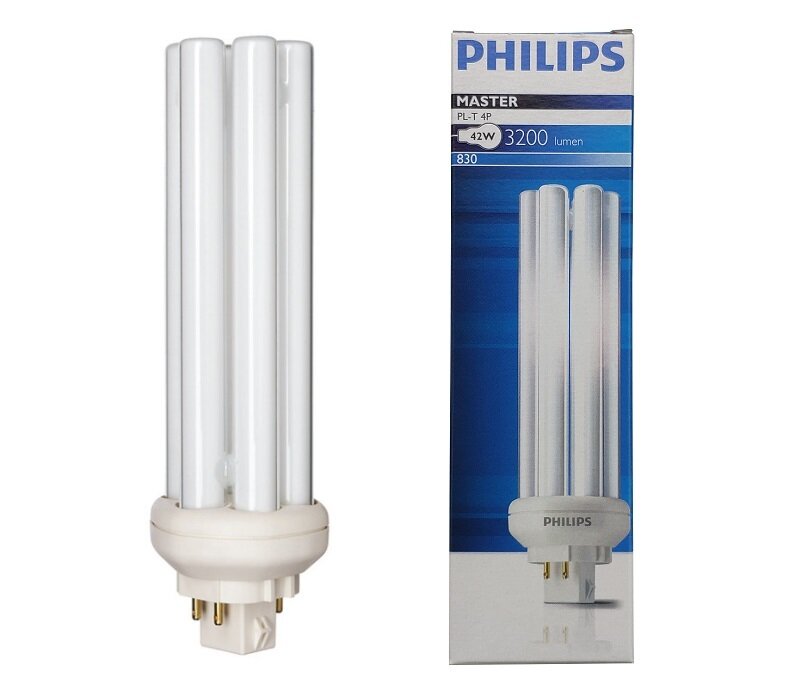 Лампа люминесцентная PHILIPS MASTER PL-T 42W/830/4P GX24q-4