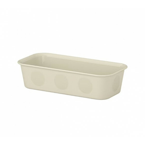 Контейнер икеа "нойг", прямоугольный, пластик, 10 см x 20 см x 5 см