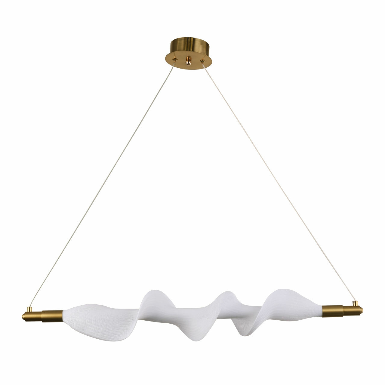 Светильник подвесной светодиодный, люстра De City Мадлен 424017301, 25W LED 4000К, цвет: латунь, белый