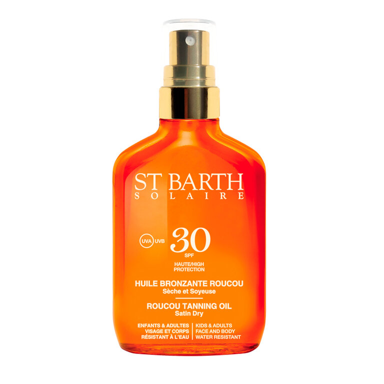 ST BARTH Roucou Tanning Oil Сухое масло помадного дерева SPF 30 100 мл