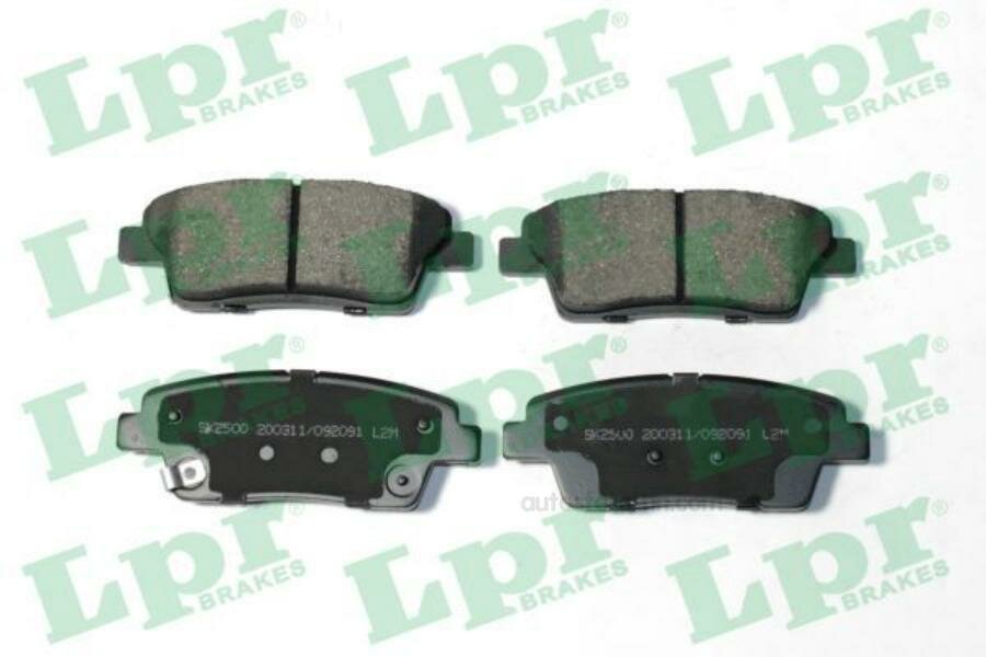 LPR 05P2091 колодки дисковые передние!\ Kia Optima, Hyundai Genesis/Veloster 2.0 10>