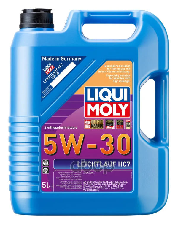 LIQUI MOLY масло моторное Leichtlauf HC7 5W-30 (1L)