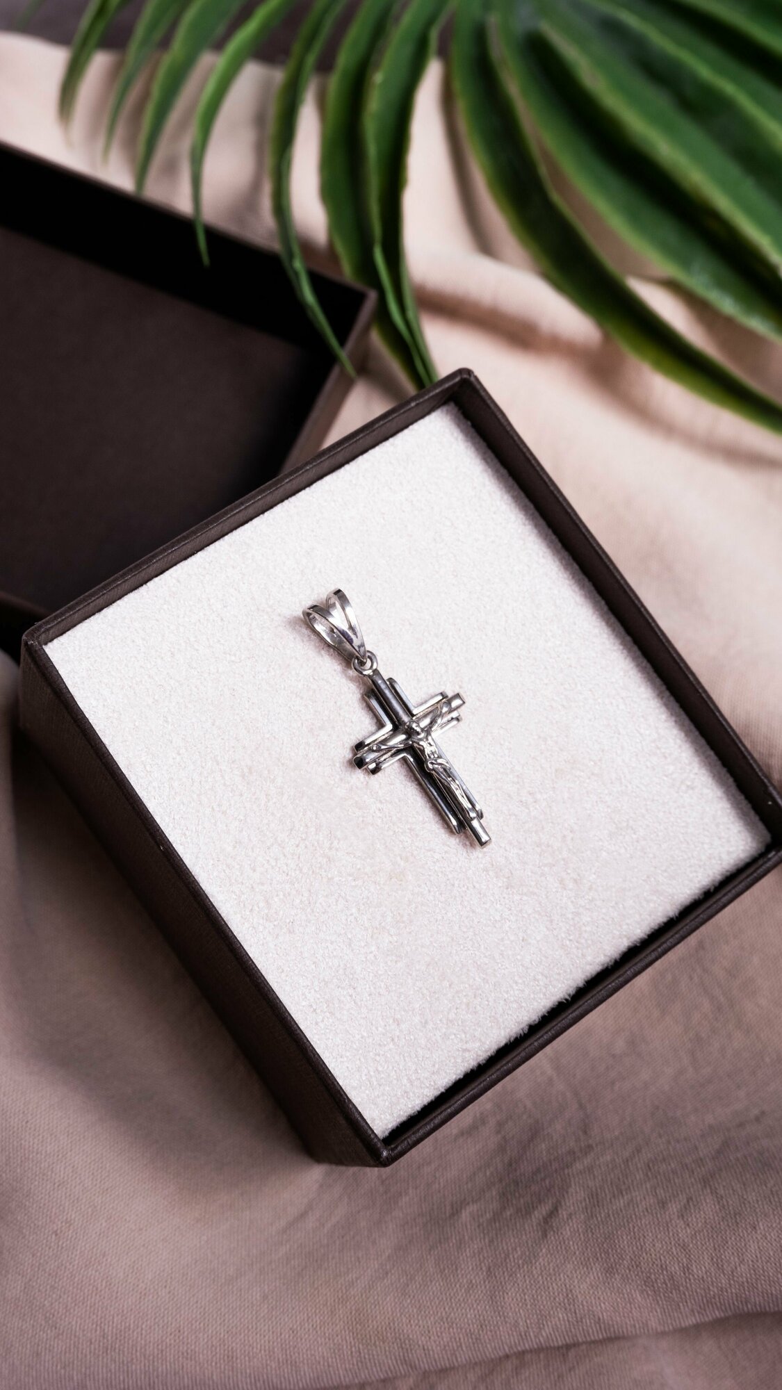 Крестик, серебро, 925 проба