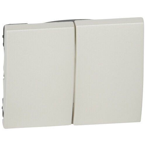 Выключатель Legrand Galea Life 771512, скрытый монтаж, IP20, защитный, двойной, белый