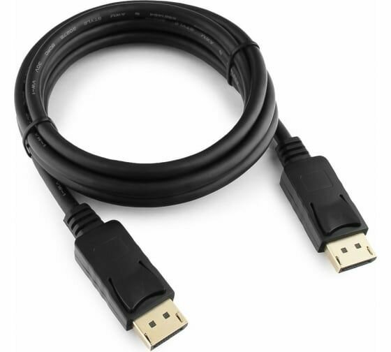 Кабель Cablexpert DisplayPort, 1.8м, 20M/20M, пакет, черный экран CC-DP-6 — фото 1