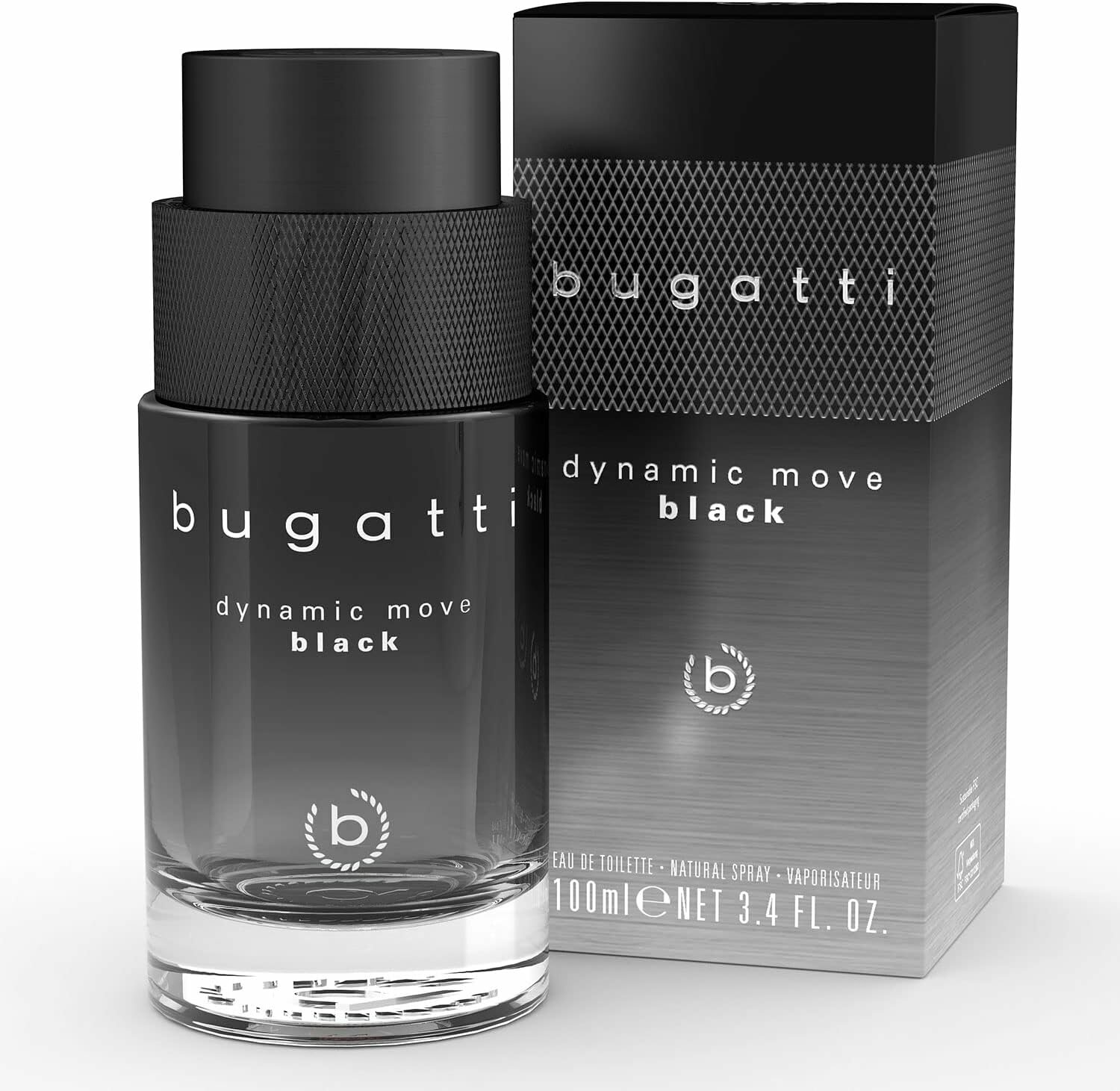 Туалетная вода Bugatti Dynamic Move Black, восточная, древесная, 100 мл