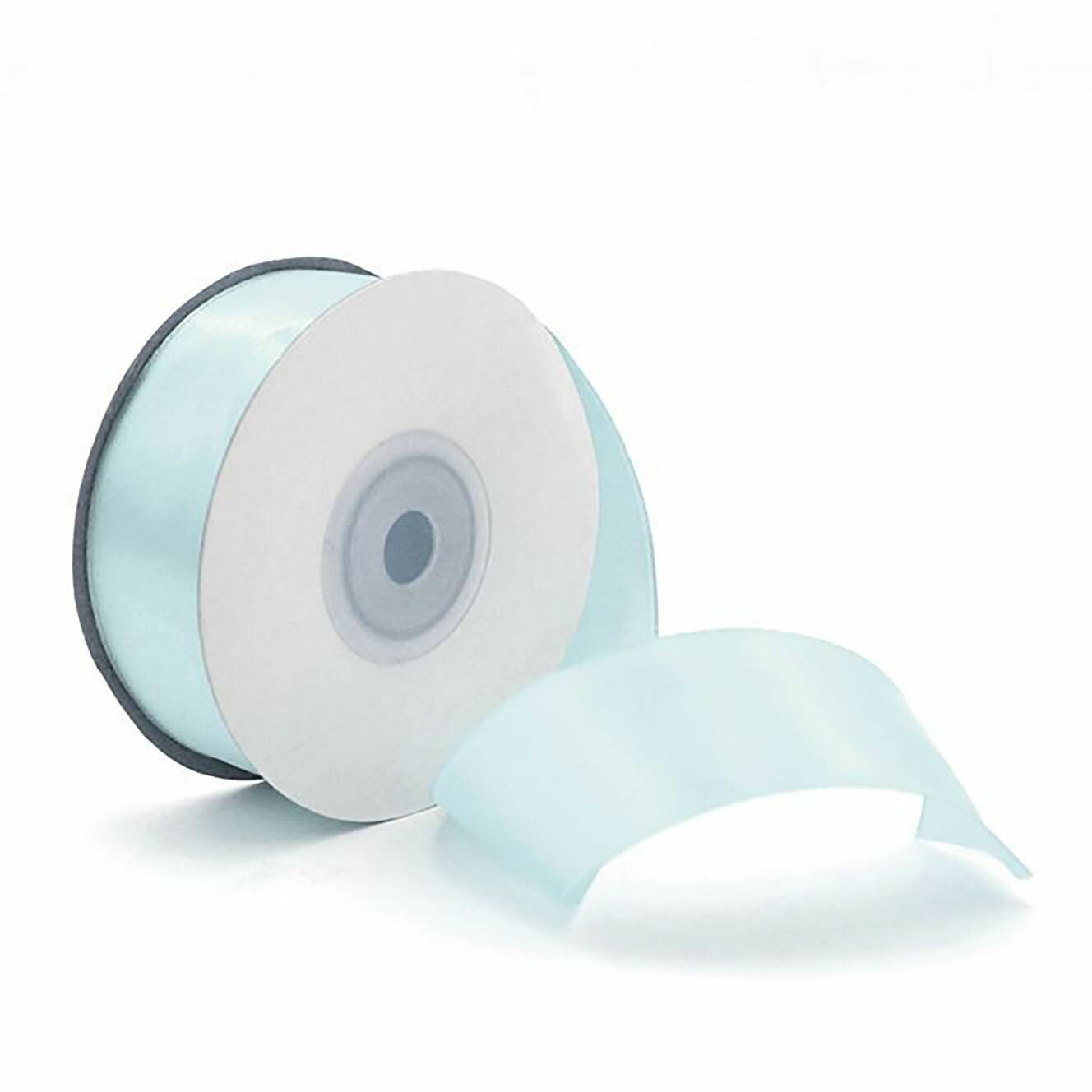 Лента декоративная Атлас Голубой / 1,2 см * 22,85 м / Браво