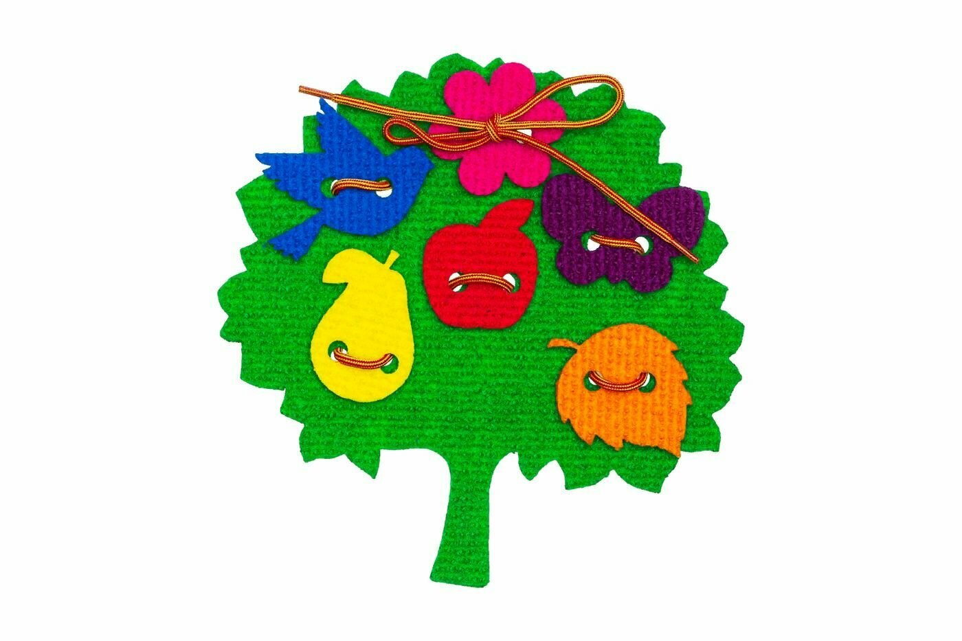 Развивающая игра-шнуровка. Дерево (ковролин)