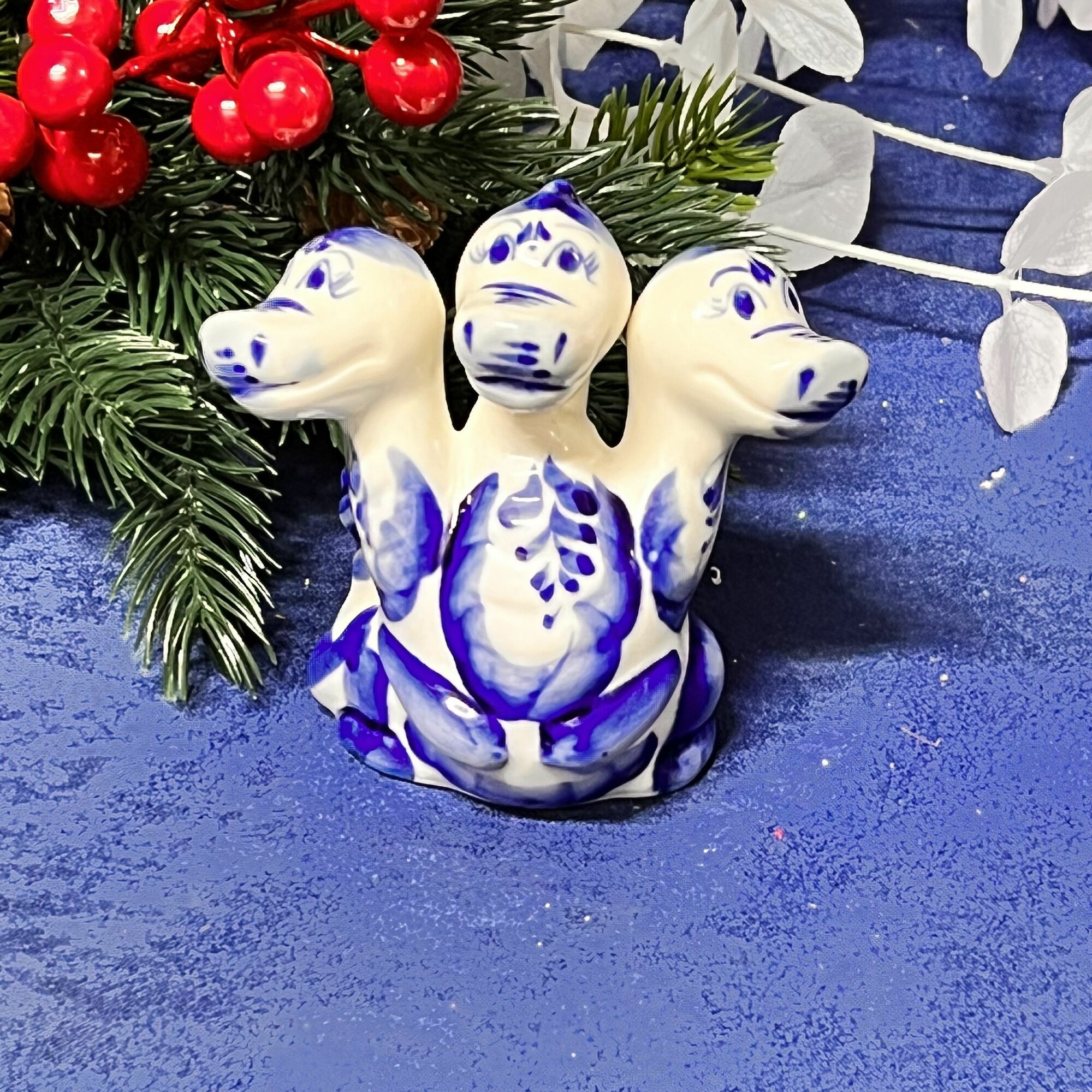 Дракончик Фарфоровый Трехглавый дракон