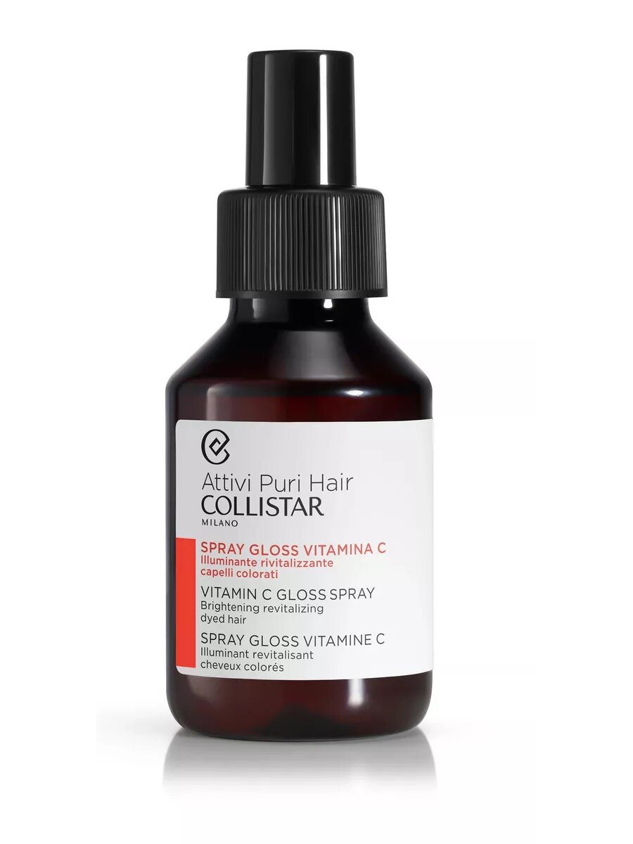 Спрей-блеск Collistar Attivi Puri Gloss Spray Vitamin C, для окрашенных и тусклых волос