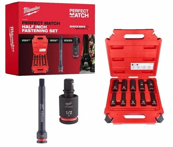 Набор торцевых головок Milwaukee Long 1/2 4932492652