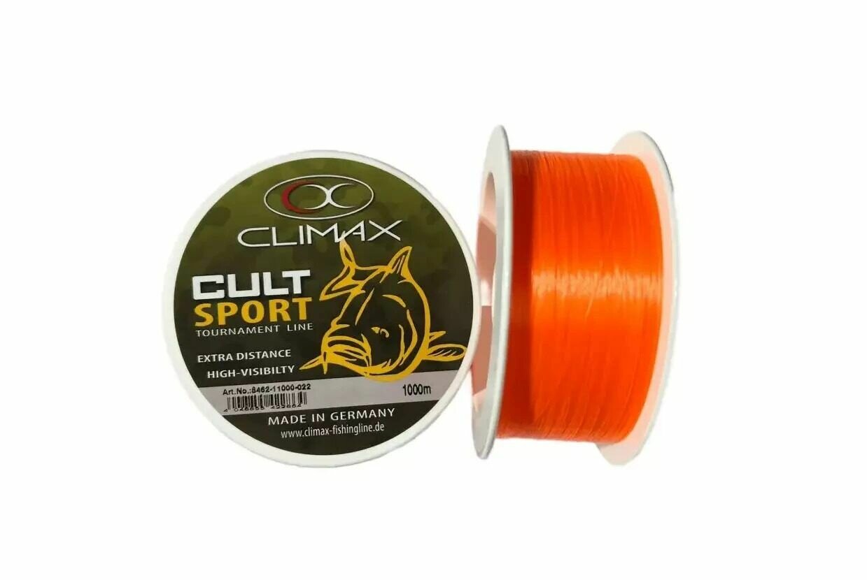 Climax Cult Sport Orange 1000m 0,25mm - леска
