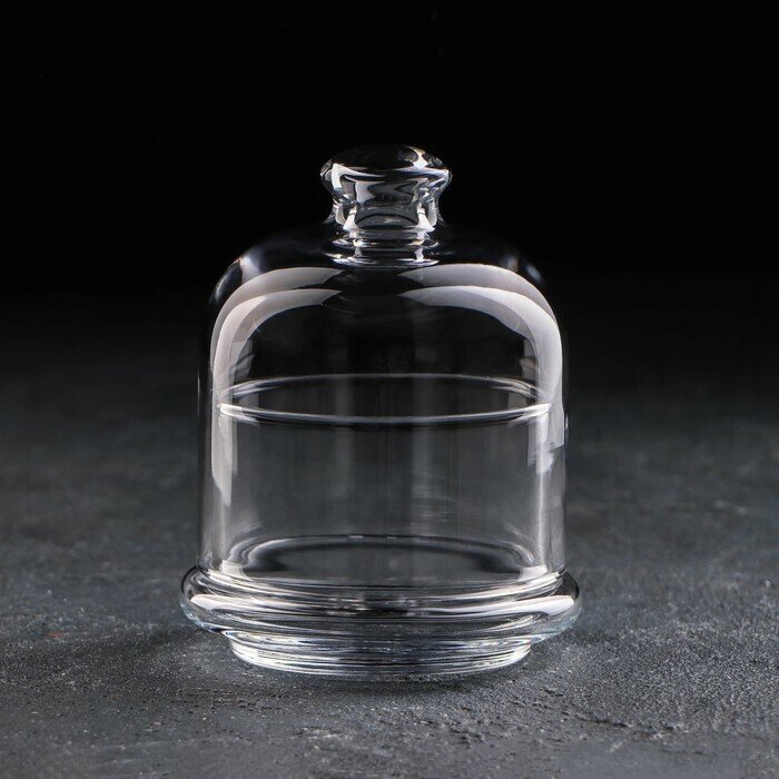 Миникупол для меда и варенья, 240 мл, d 9 см, банка стеклянная с крышкой