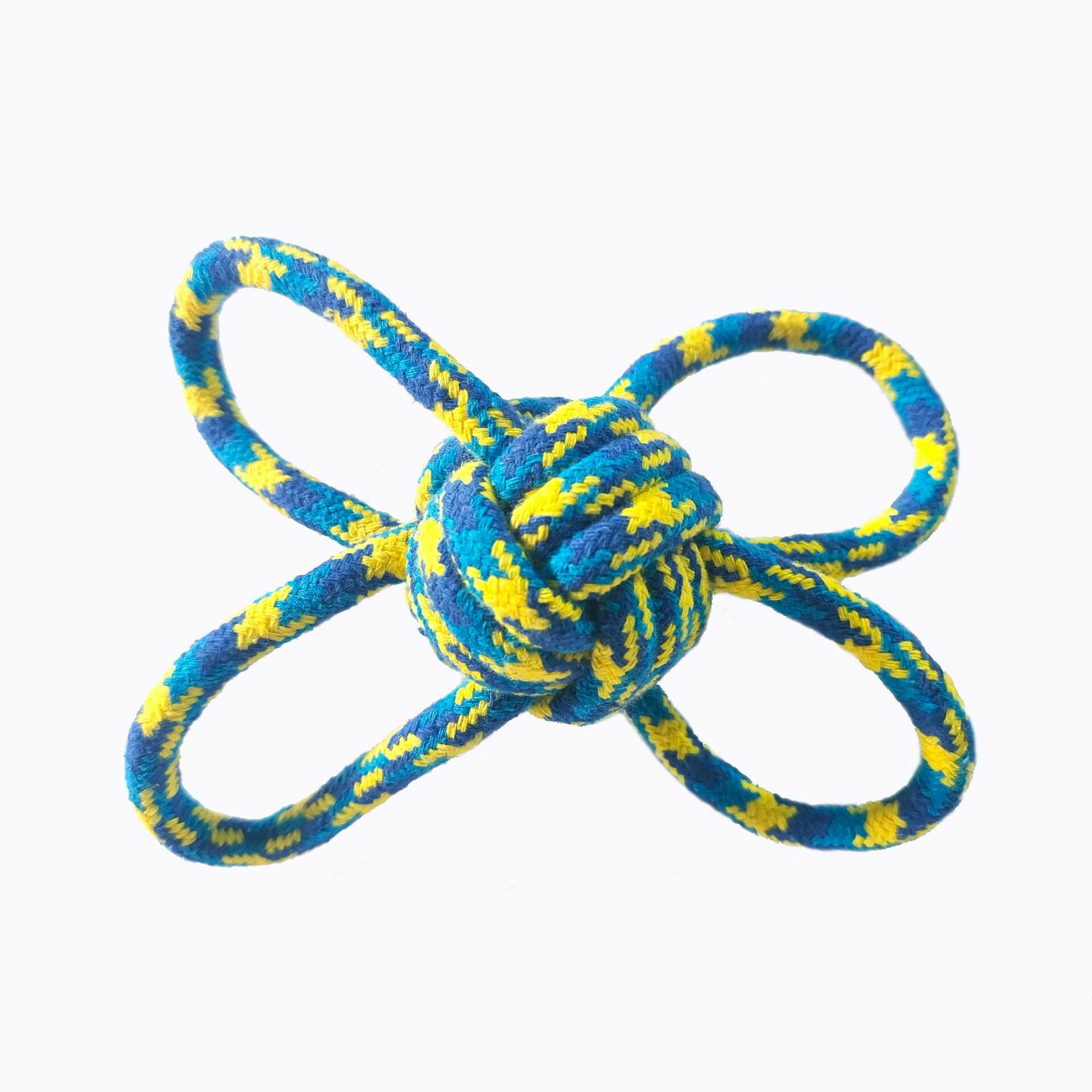 Новая игрушка для собак, игрушка из хлопковой веревки, Плетеный мяч с ручным управлением, интерактивный мяч для