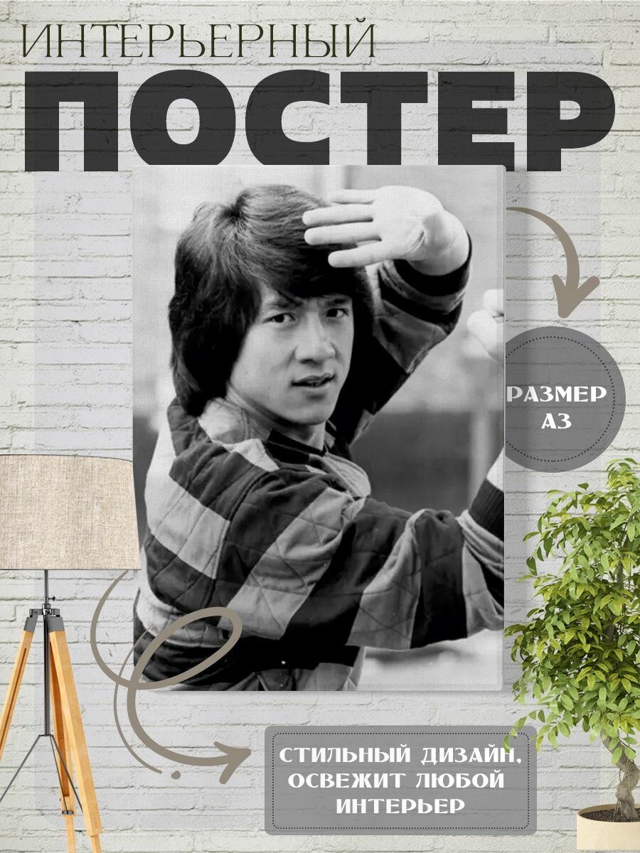 Постер интерьерный на стену Джеки Чан , Jackie Chan.