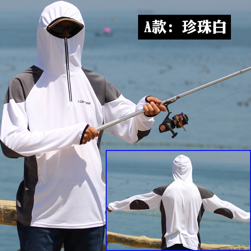 Одежда для рыбалки, мужской, XL, жемчужно-белая