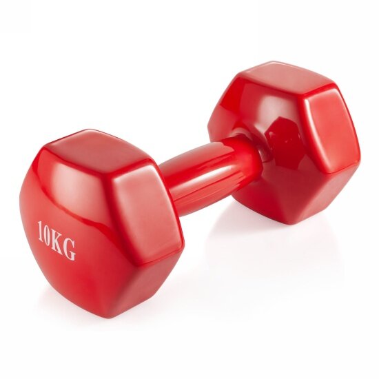 Гантель неразборная Victoryfit 10 кг винил