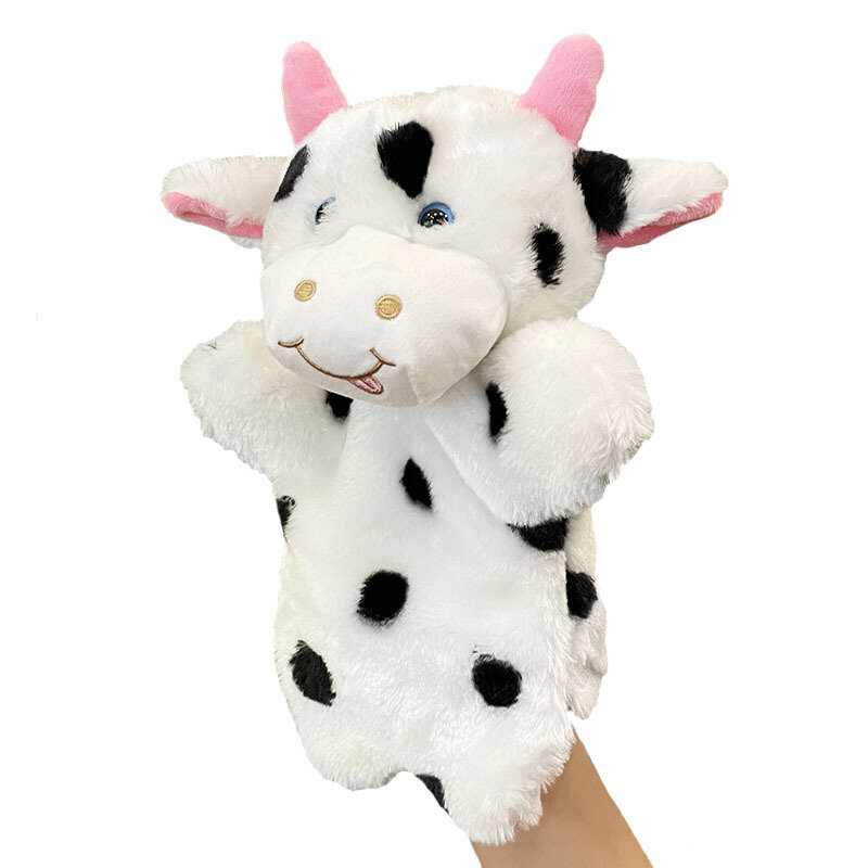 Кукла "Корова", 25см, ручная марионетка, плюшевая игрушка