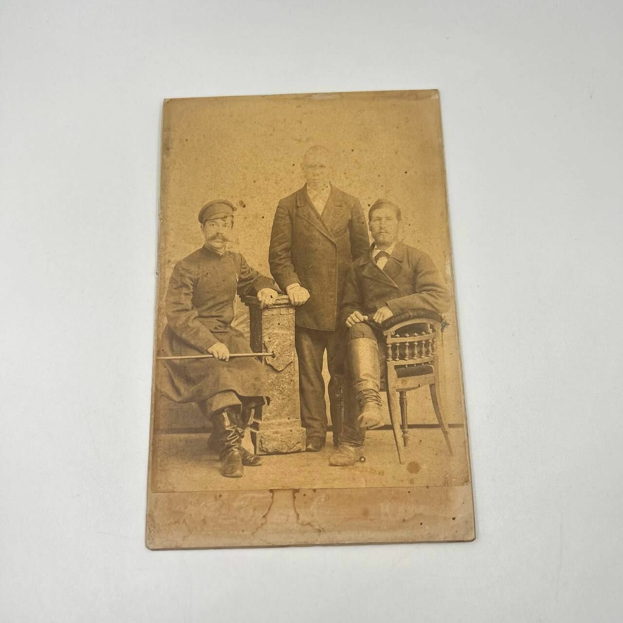 Фотография Старинная до 1917 г, Мужчины, Кабинет Локке в Казани, Редкость!