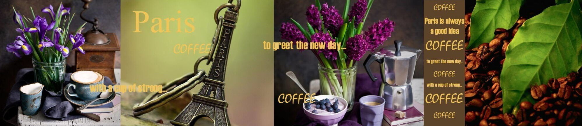 Кухонный фартук/стеновая панель МДФ для кухни 2800*600*6мм MR-7 "Париж-2" Золото (эффект мерцания)