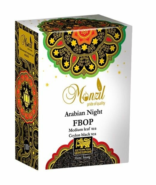 Monzil Чай черный, Арабская ночь, 100 гр.