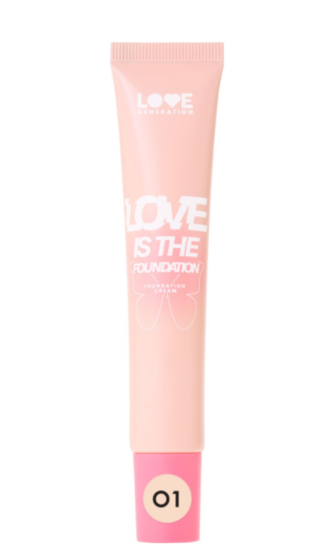 Тональный крем Love Generation Love is the Foundation, тон 01 слоновая кость, 30 мл
