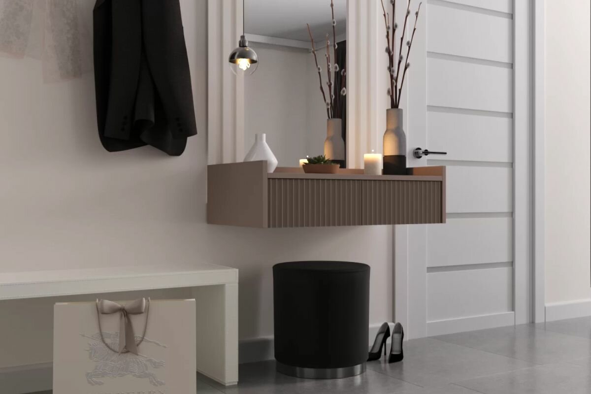 Тумба подвесная Салерно 2.3 Ирис для документов для книг для одежды 80*22*35