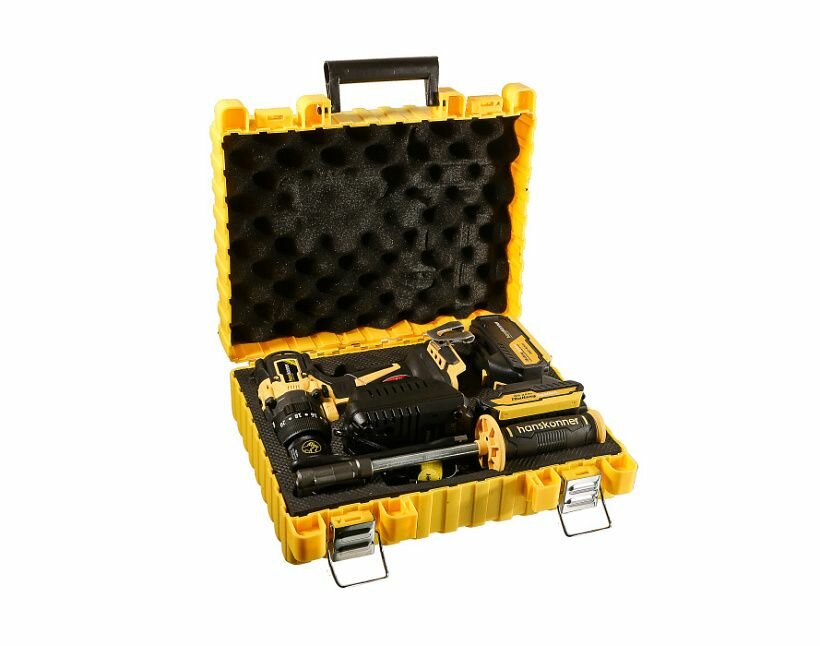 Аккумуляторный шуруповерт Hanskonner 1BatterySystem HCD18165BLI